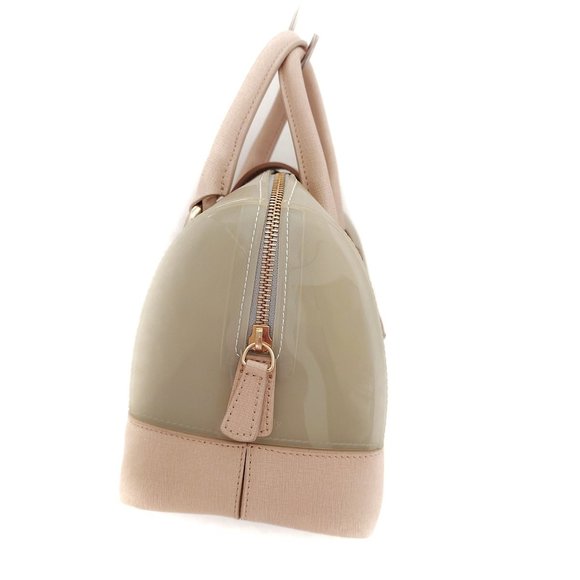 Furla | Bags | Furla Light Beige Candy Green Leather Bag Handbag | Poshmark
